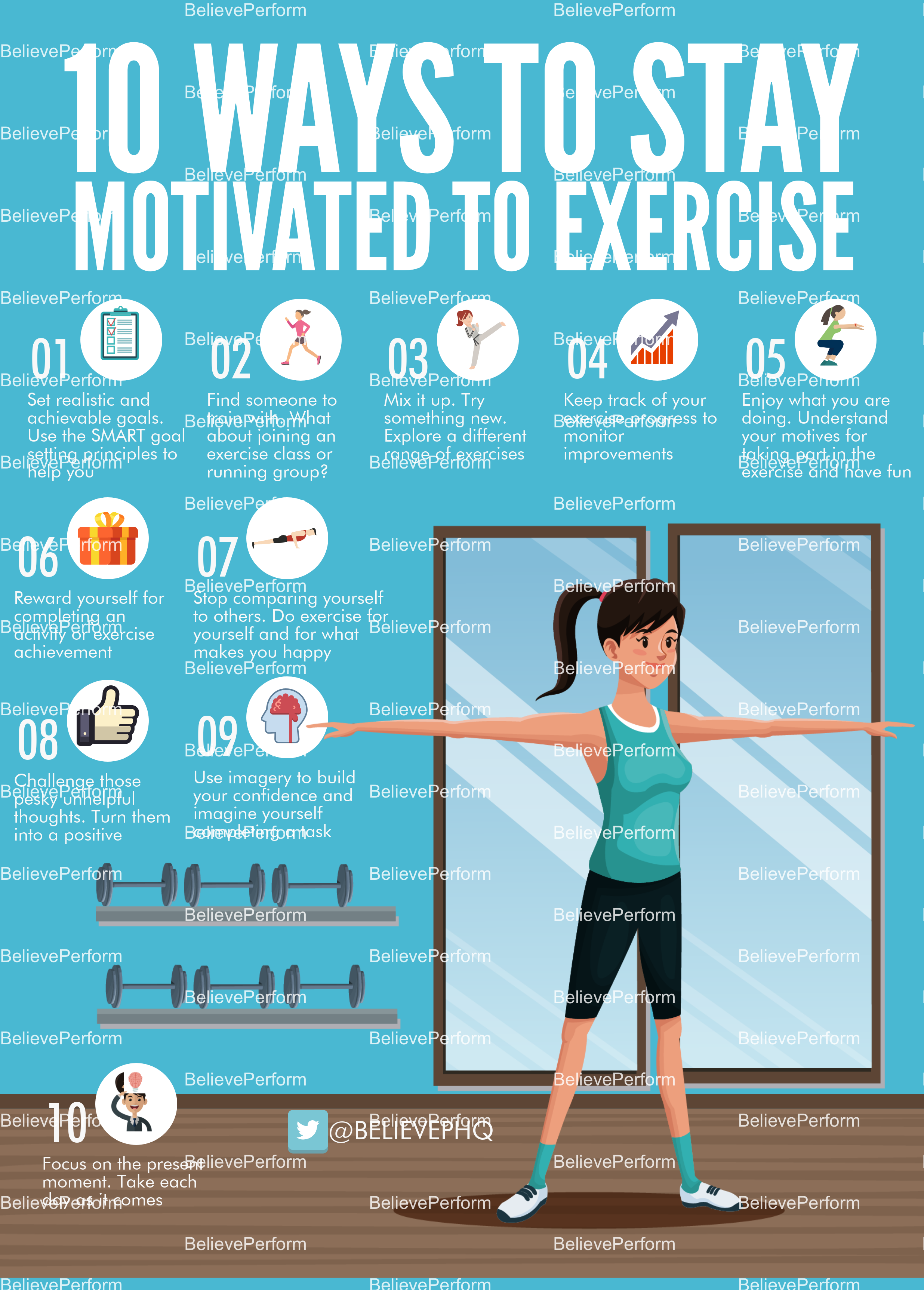 10 Ways To Stay Motivated To Exercise BelievePerform The UK s