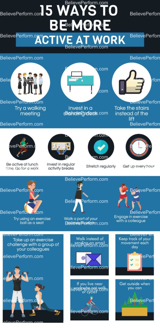 15 ways to be more active at work - BelievePerform - The UK's leading ...