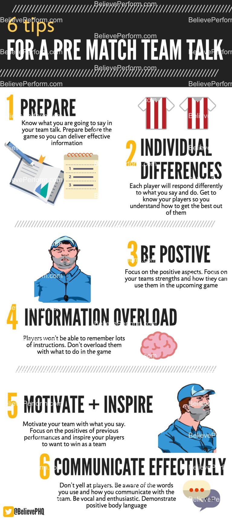 6 tips for a pre match team talk - BelievePerform - The UK's leading ...