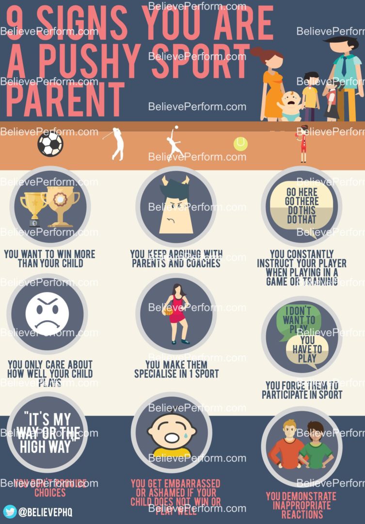 9 signs you are a pushy sport parent - BelievePerform - The UK's leading Sports Psychology Website