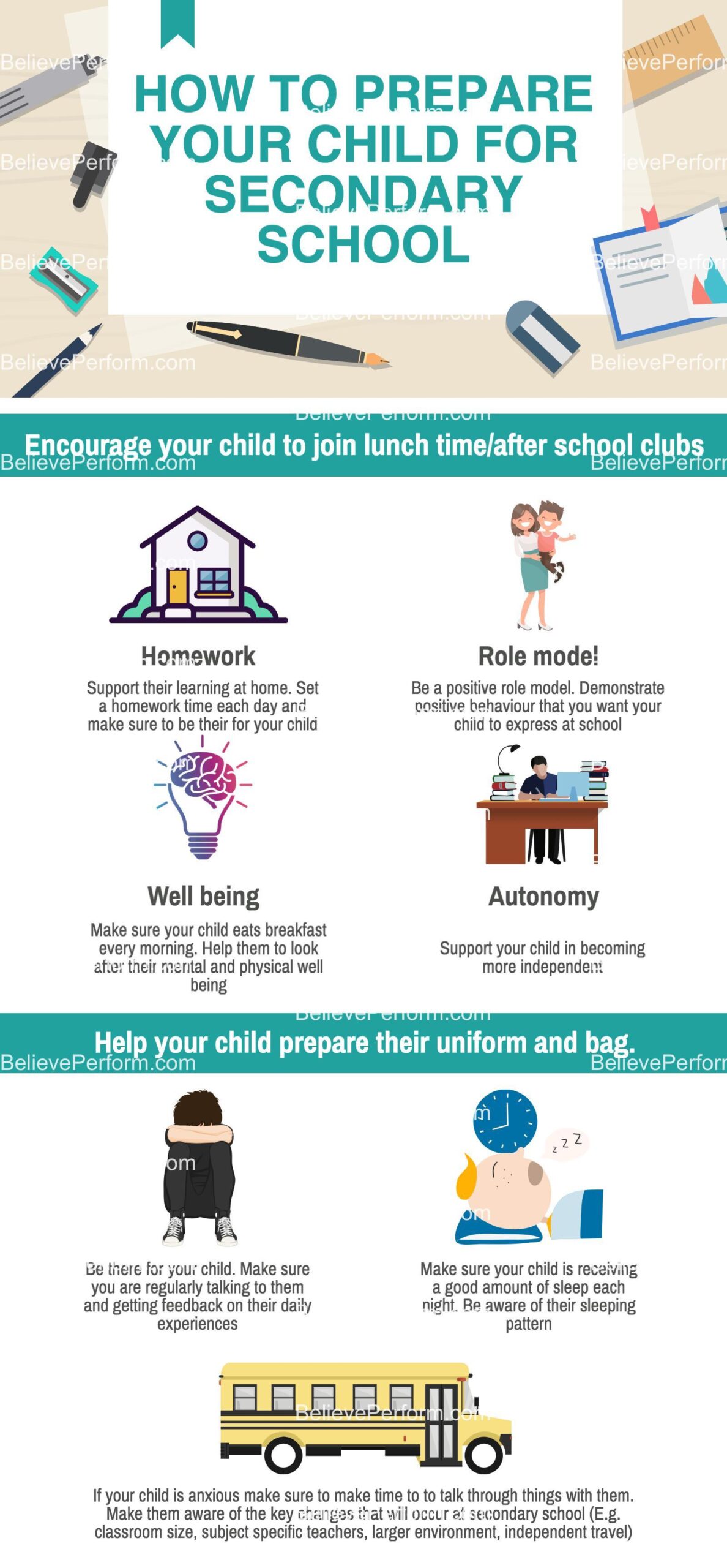How To Prepare Your Child For Secondary School BelievePerform The How To Prepare Your Child For Secondary School BelievePerform The