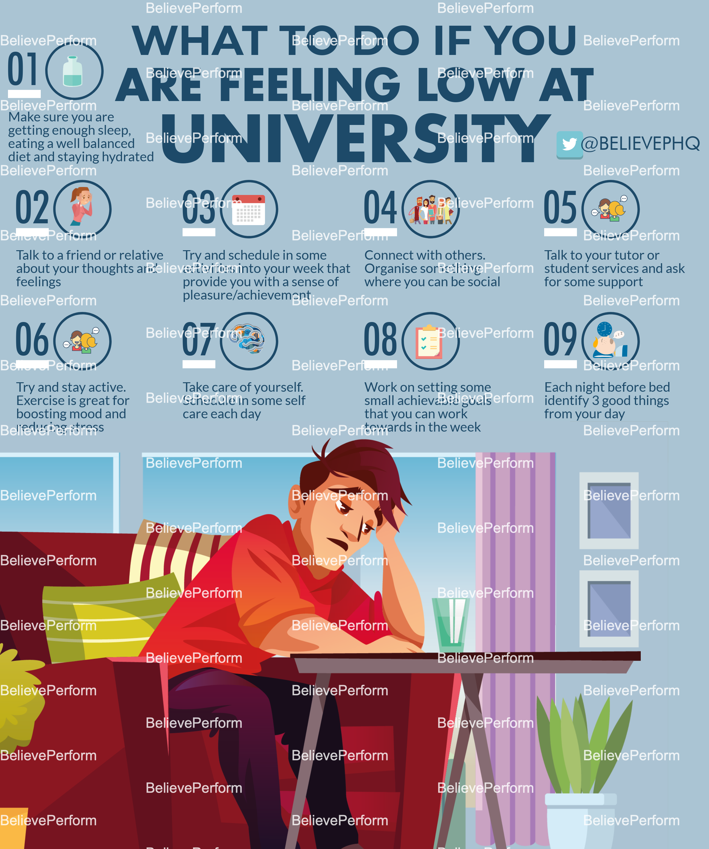 What To Do If You Are Feeling Low At University BelievePerform The