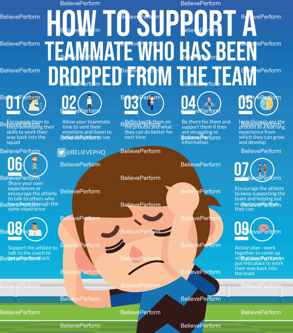 How to support a teammate who has been dropped from the team ...